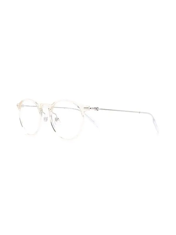Montblanc Transparent Round-frame Glasses