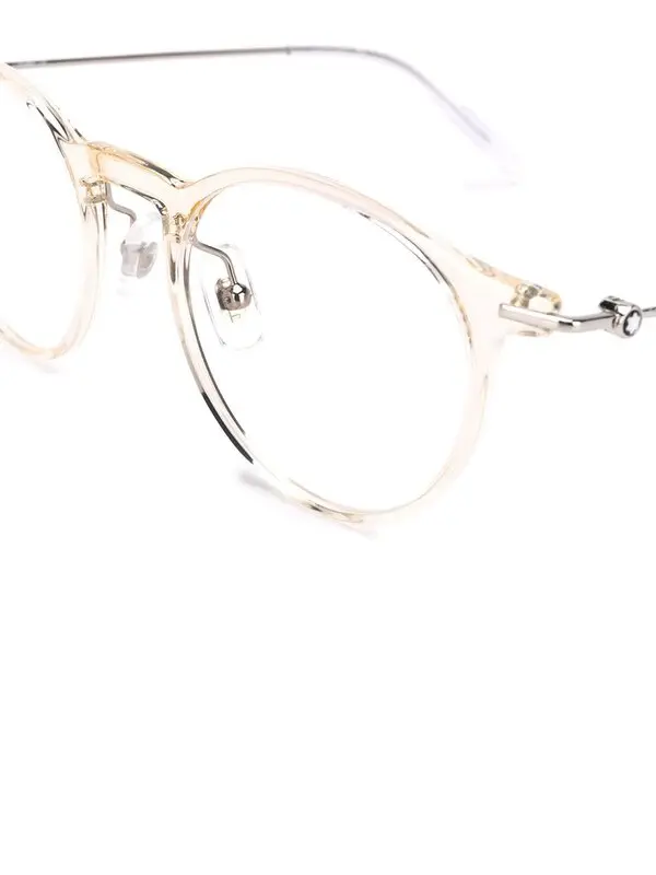 Montblanc Transparent Round-frame Glasses