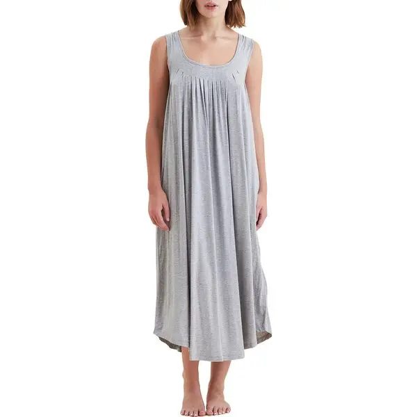 PAPINELLE Pleated Nightgown - Grey