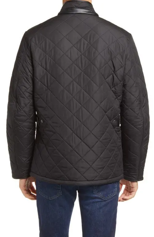 Barbour Powell Diamond Quilted Jacket - Black