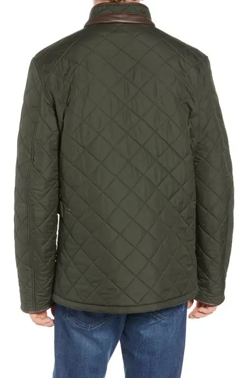 Barbour Powell Diamond Quilted Jacket - Sage