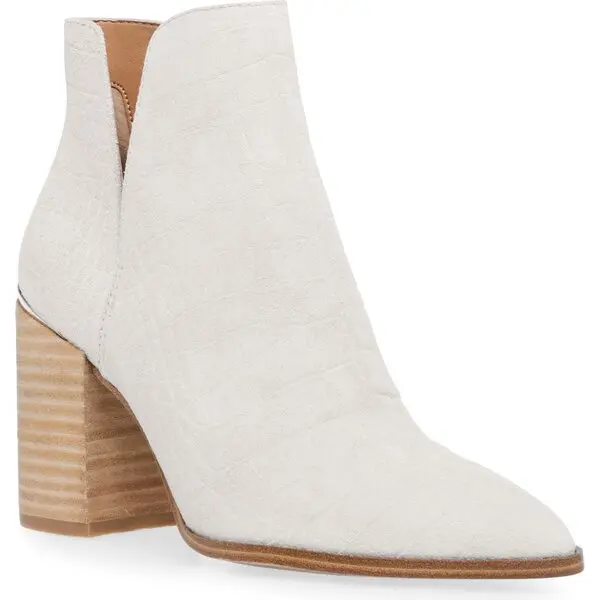 Steve Madden Kaylah Pointed Toe Bootie With Chunky Heel