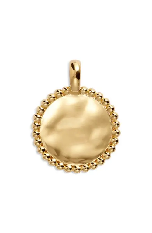 Monica Vinader Deia Beaded Disc Pendant - 18kt Gold Vermeil