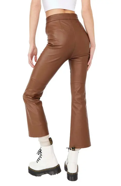 Free People Sasha Crop Faux Leather Pants