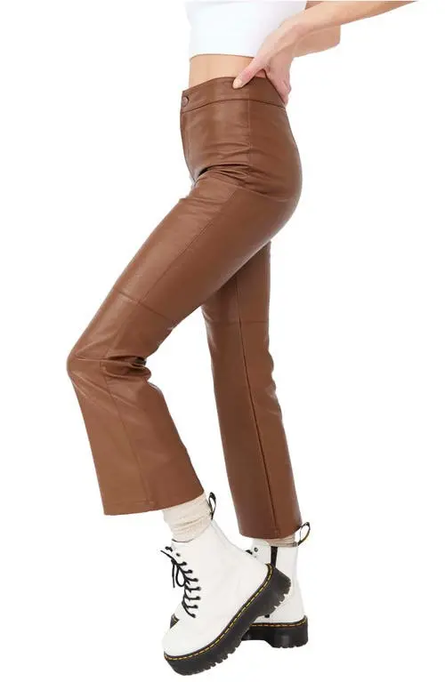 Free People Sasha Crop Faux Leather Pants
