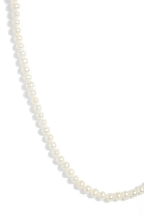 POPPY FINCH Pearl Strand Necklace - Yellow Gold