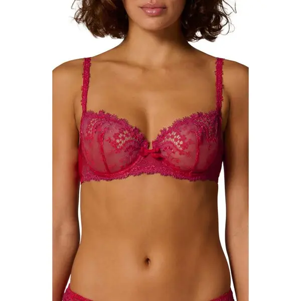Simone Perele Wish Underwire Demi Bra - Rainbow Red