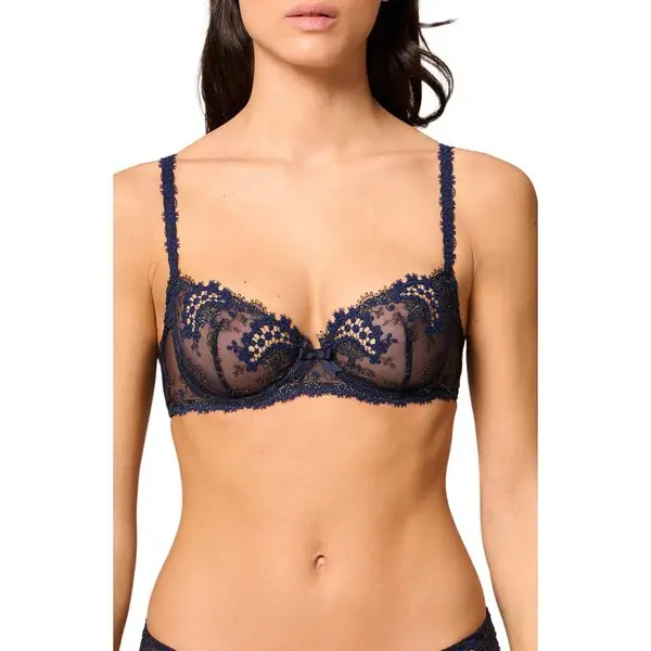 Simone Perele Wish Underwire Demi Bra - Saphire