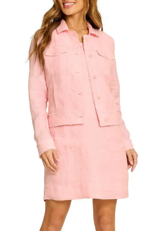 Tommy Bahama Two Palms Linen Jacket - Light Salmon
