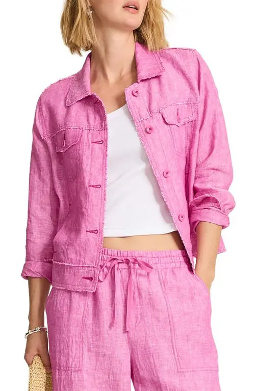 Tommy Bahama Two Palms Linen Jacket - Very Berry