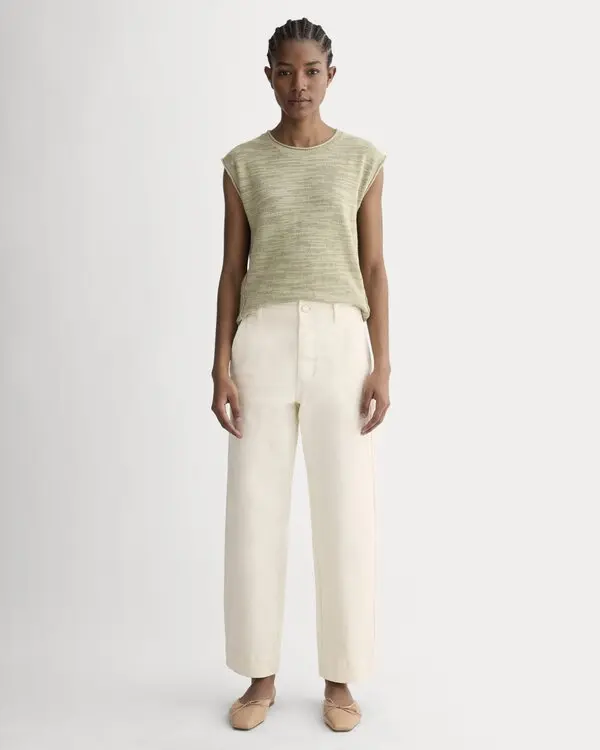 Everlane Utility Straight-leg Pant - Bone