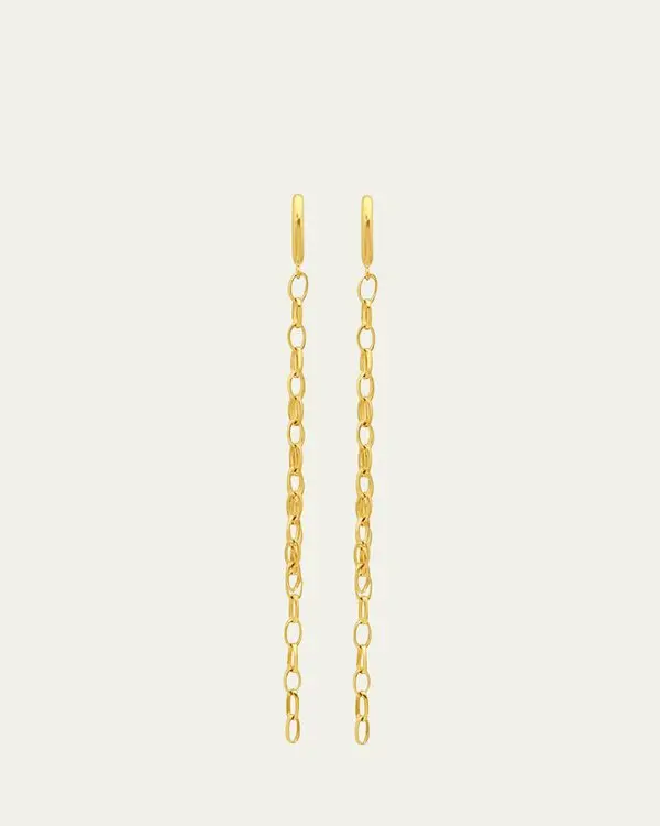 JENNIFER MEYER 18k Yellow Edith Link Stud Earrings