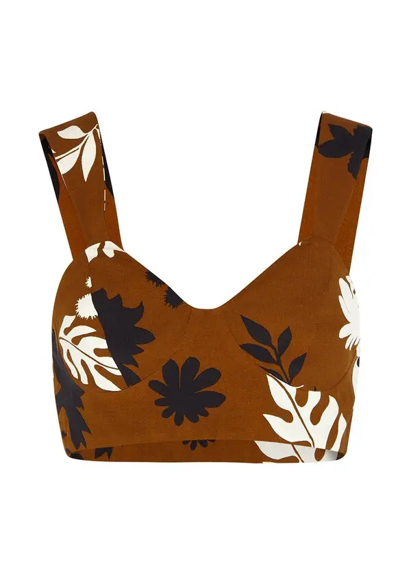 RACIL Nandi Floral-print Bra Top