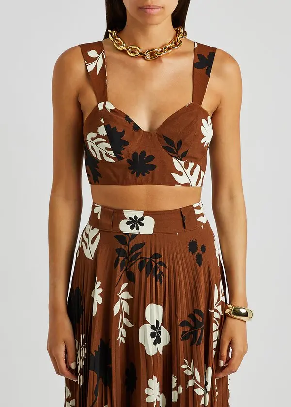 RACIL Nandi Floral-print Bra Top
