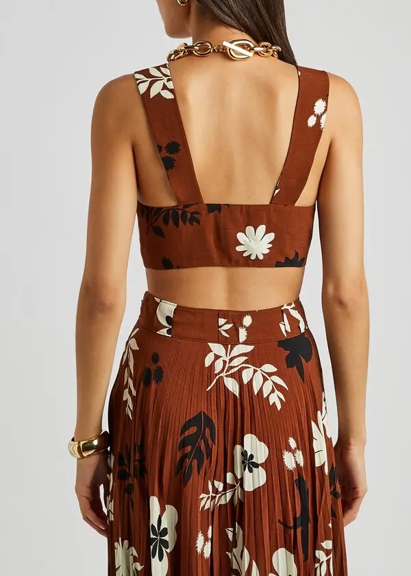 RACIL Nandi Floral-print Bra Top