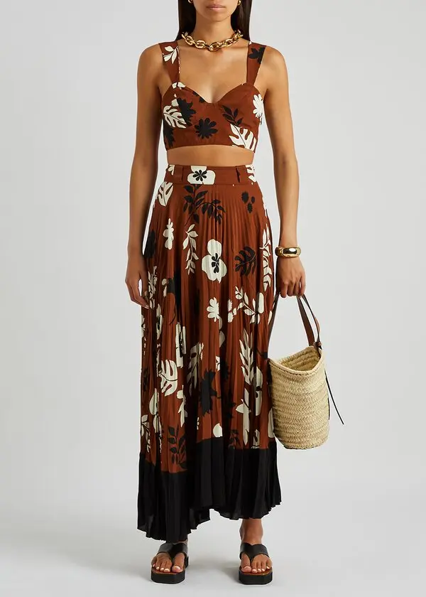RACIL Nandi Floral-print Bra Top