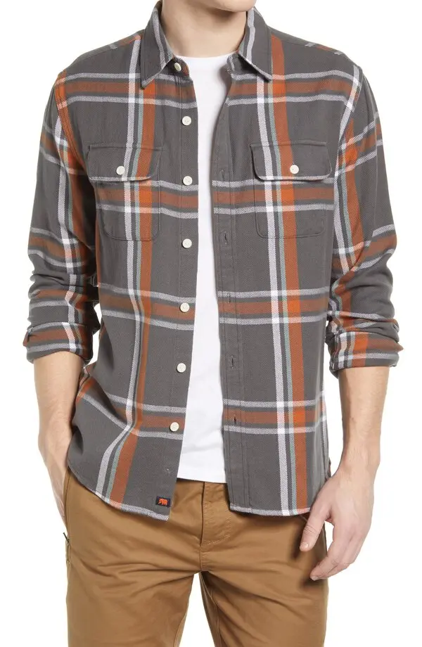 THE NORMAL BRAND Mountain Flannel Button-up Shirt