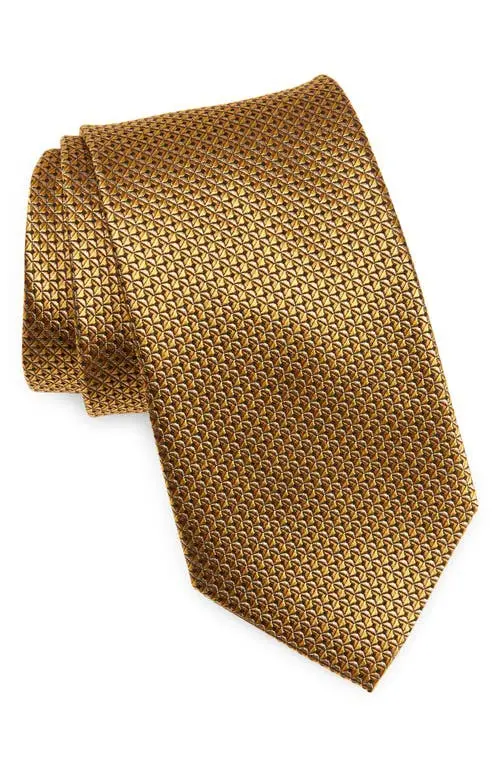 Nordstrom Solid Silk Neck Tie - Gold