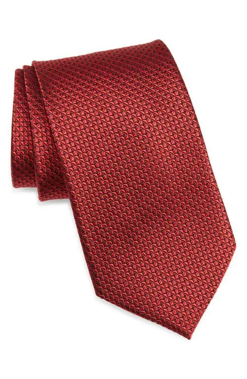 Nordstrom Solid Silk Neck Tie - Red