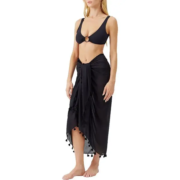 Melissa Odabash Tassel Cover-up Pareo - Black