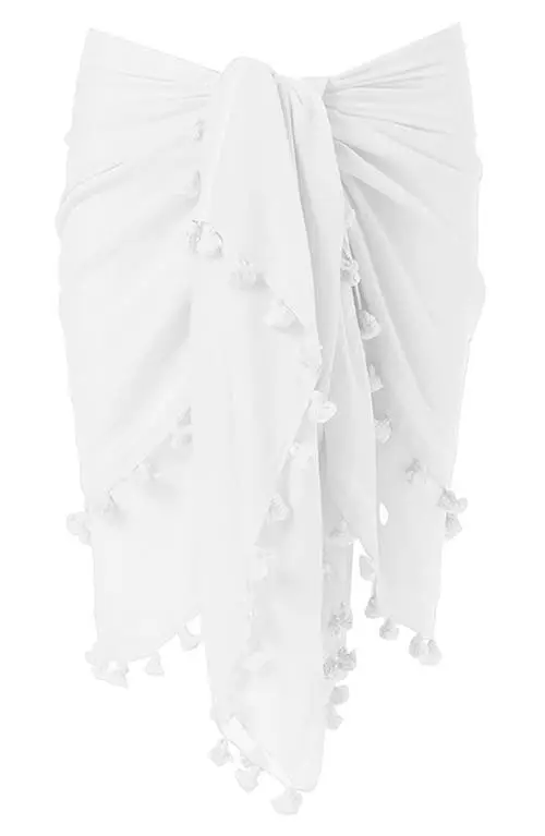 Melissa Odabash Tassel Cover-up Pareo - White