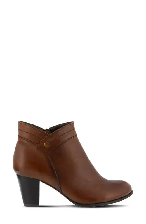 SPRING STEP SHOES Italia Bootie - Brown Leather