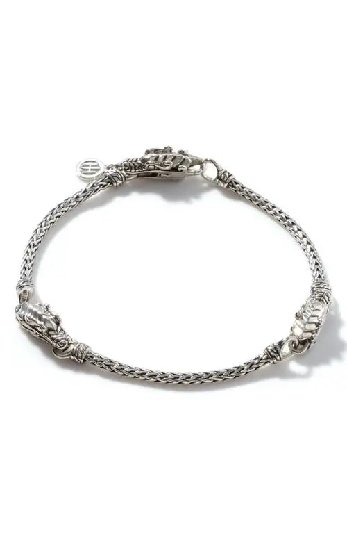 John Hardy Legends Naga Triple Station Bracelet - Silver