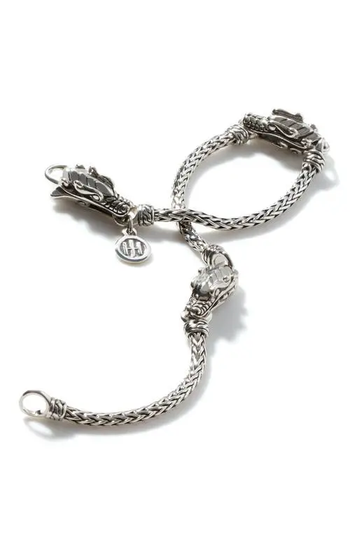 John Hardy Legends Naga Triple Station Bracelet - Silver