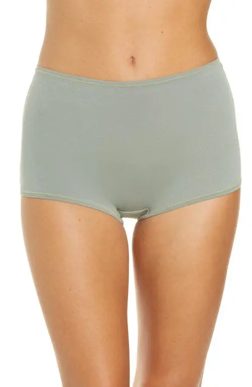 SKIMS Stretch Cotton Jersey Boyshorts - Mineral