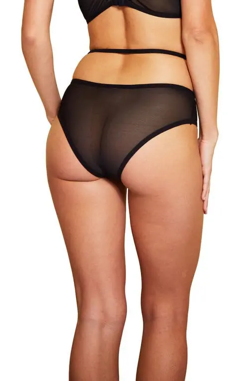 HAUTY Cutout Hook And Eye Mesh Panties
