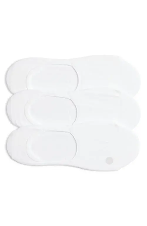 Zella Assorted 3-pack No-show Sock Liners - White