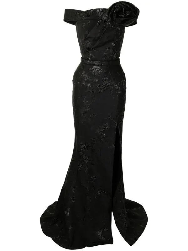 SAIID KOBEISY Off-shoulder Maxi Dress