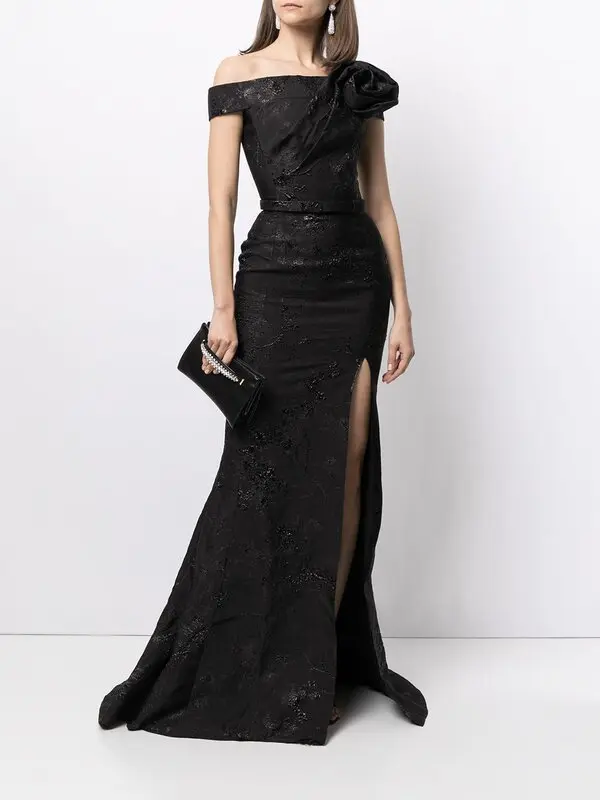 SAIID KOBEISY Off-shoulder Maxi Dress