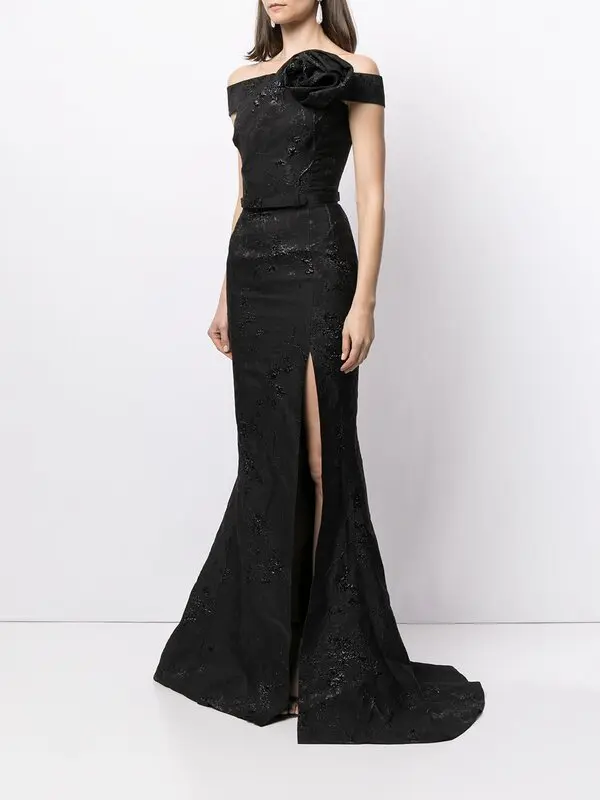 SAIID KOBEISY Off-shoulder Maxi Dress