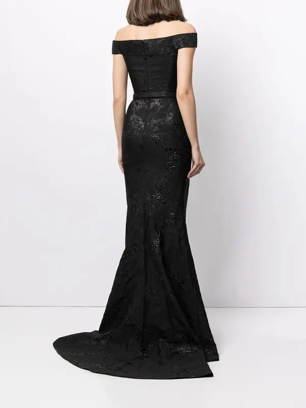 SAIID KOBEISY Off-shoulder Maxi Dress