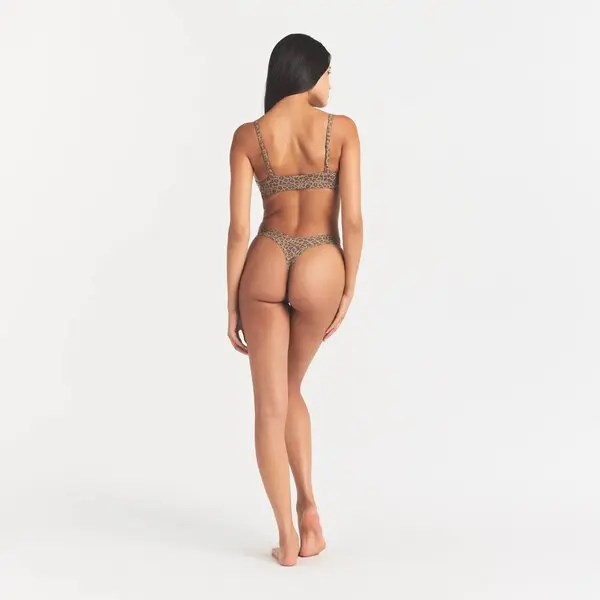 SKIMS Triangle Bralette - Desert Leopard Ink Print