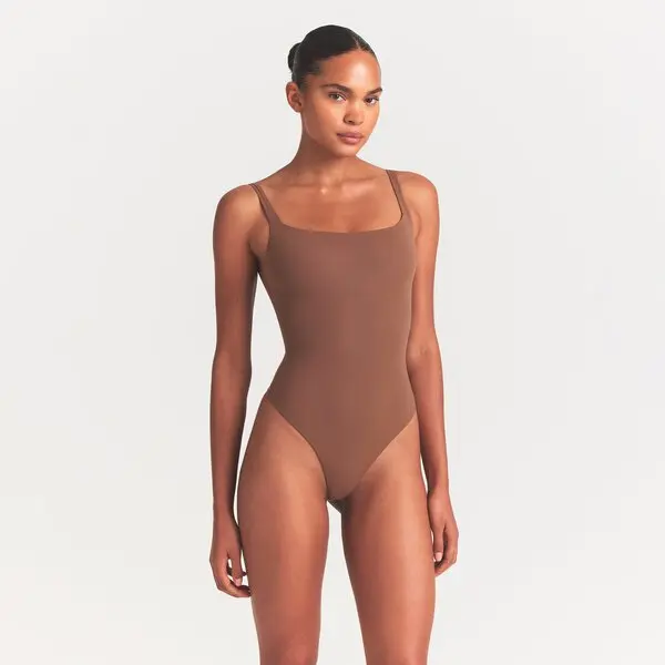 SKIMS Square Neck Bodysuit - Jasper