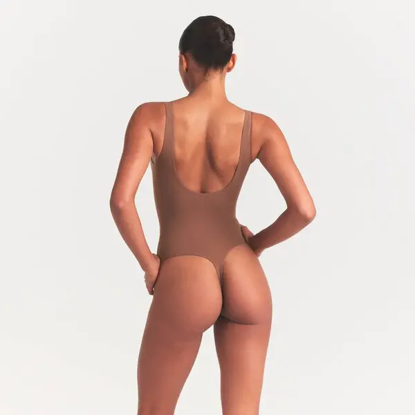 SKIMS Square Neck Bodysuit - Jasper