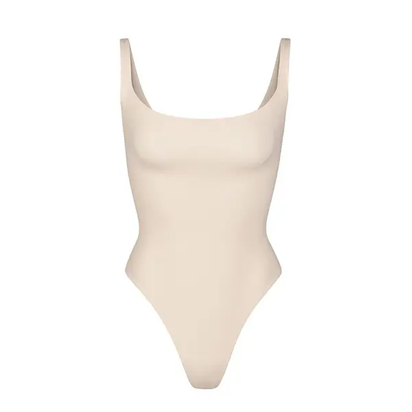 SKIMS Fits Everybody Square Neck Bodysuit - Sand