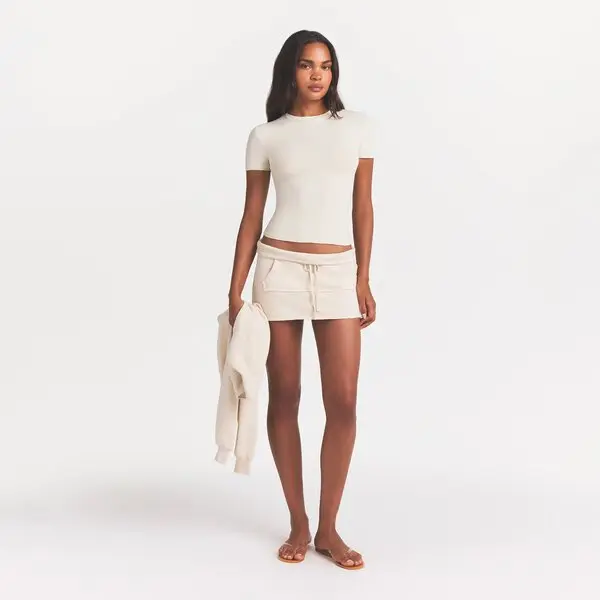 SKIMS Cotton Jersey T-shirt - Bone