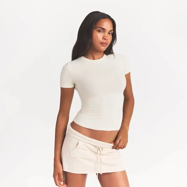 SKIMS Cotton Jersey T-shirt - Bone