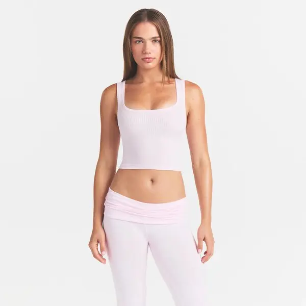 SKIMS Cotton Rib Tank - Cherry Blossom