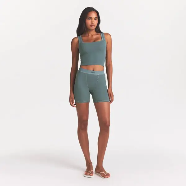 SKIMS Cotton Rib Tank - Kyanite