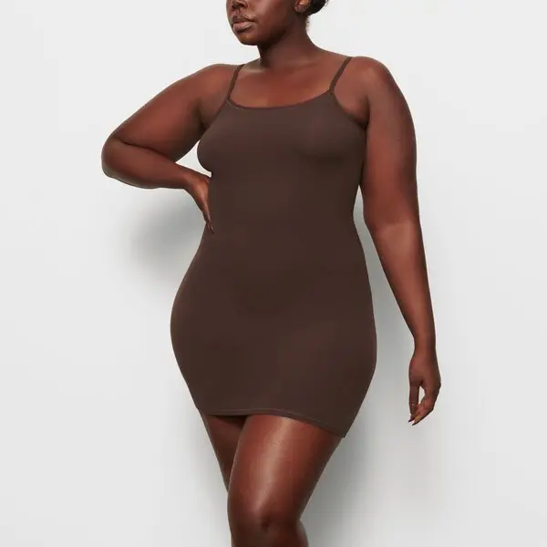SKIMS Slip Dress | Deep Neutral | | Fits Everybody - Cocoa