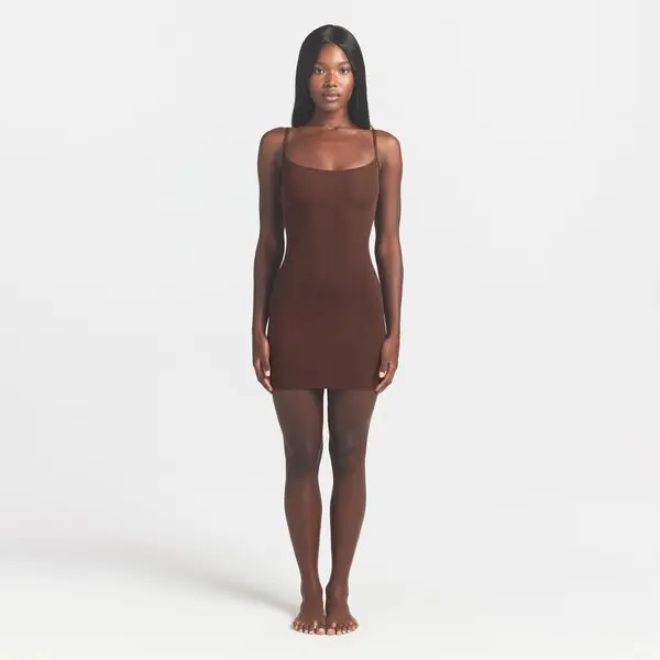 SKIMS Slip Dress | Deep Neutral | | Fits Everybody - Cocoa