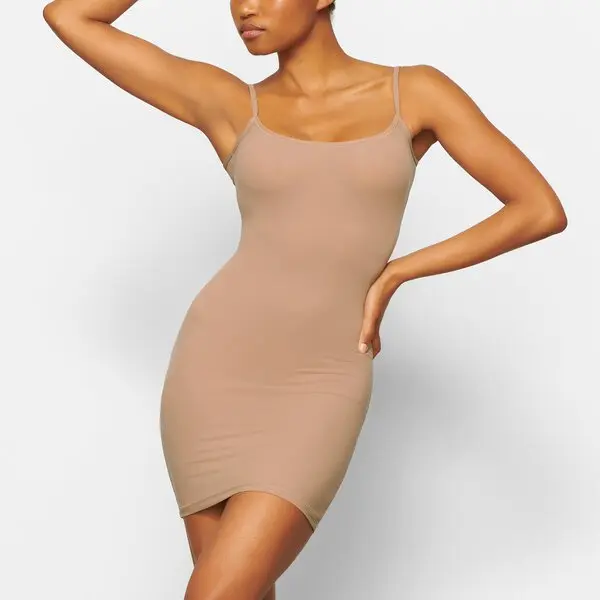 SKIMS Slip Dress | Deep Neutral | | Fits Everybody - Sienna