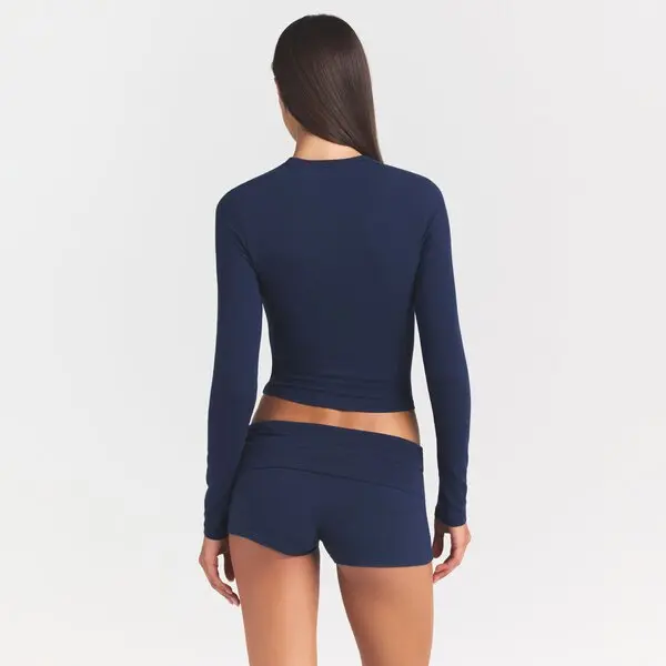 SKIMS Long Sleeve T-shirt - Navy