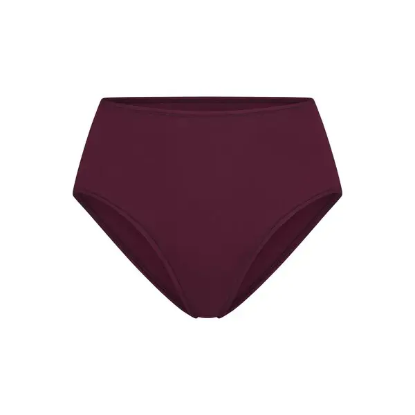 SKIMS Cotton Jersey Full Brief - Deep Berry