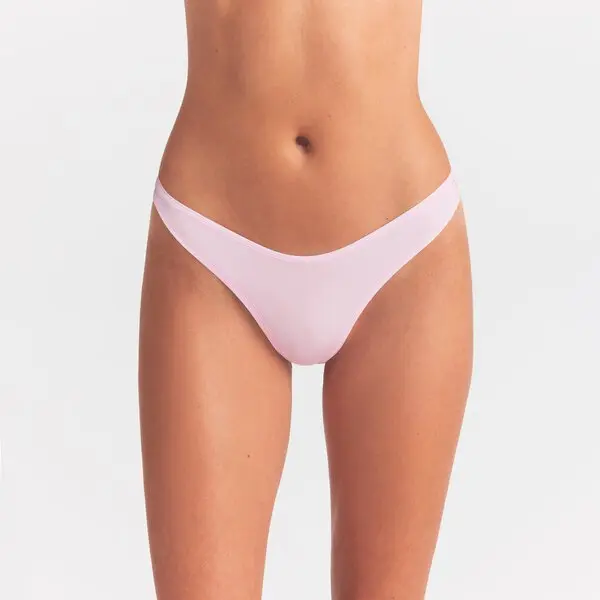 SKIMS Dipped Front Thong | | | Fits Everybody - Cherry Blossom