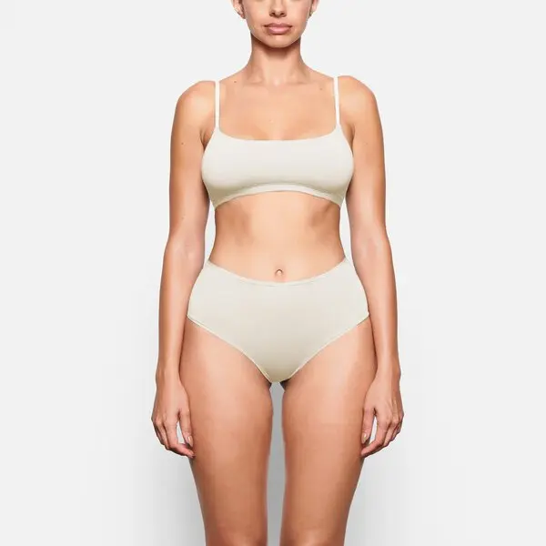 SKIMS Scoop Bralette | | | Cotton Jersey - Bone